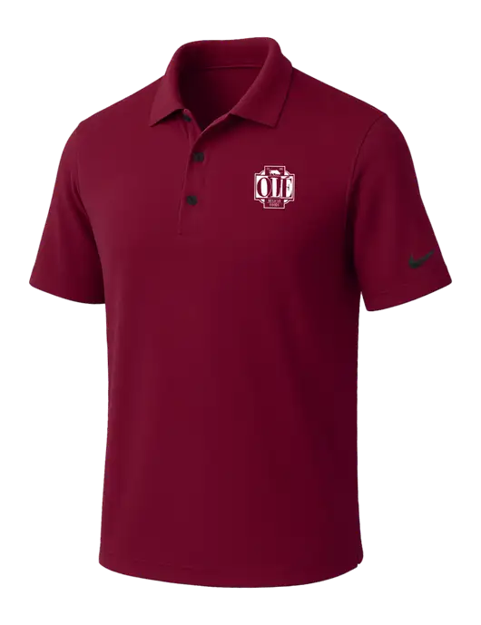 NIKE Cardinal Dri-Fit Micro Pique Polo w/Ole Logo