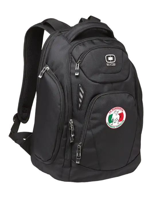 OGIO Black Mercur Laptop Backpack w/La Banderita Logo